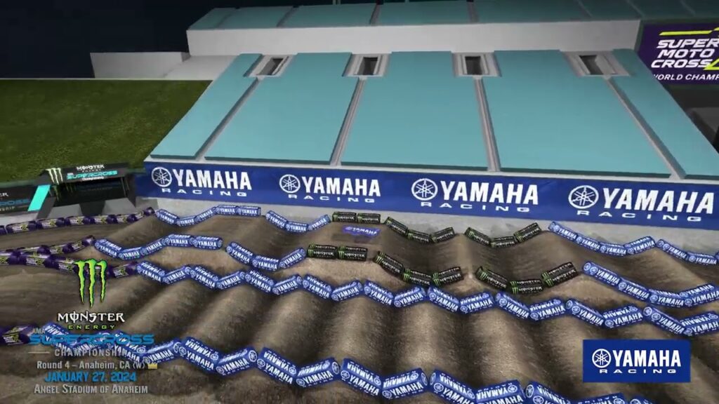 Yamaha Animated Track Map - Anaheim 2 | Track Maps | Monster Energy AMA Supercross